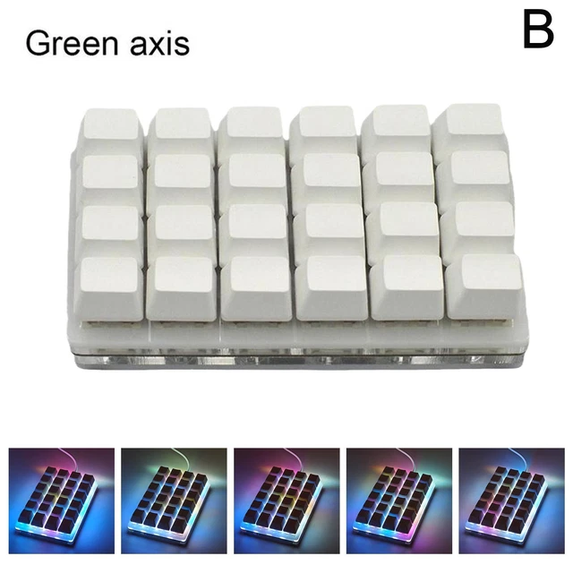 GREEN AXIS 24-KEY Keypad Mechanical Keyboard Custom Shortcut ...