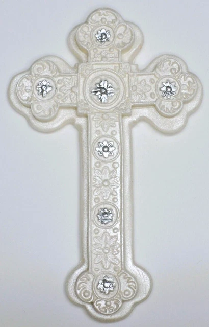 EDIBLE CROSS EASTER cake topper Christening or Baptism cake decoration ...