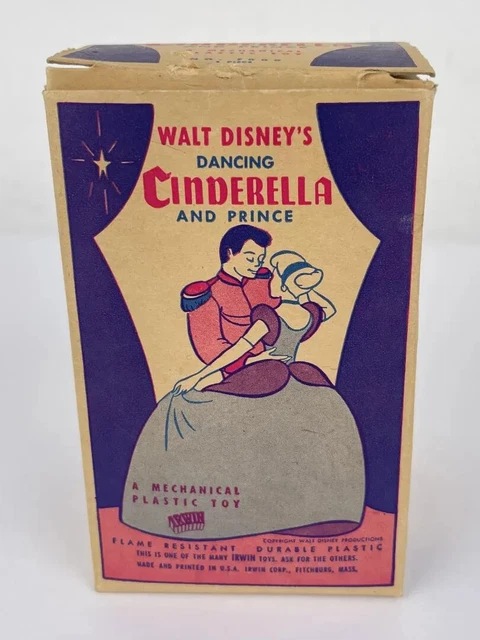 VINTAGE 1950S IRWIN Walt Disney's Dancing Cinderella and Prince Toy ...