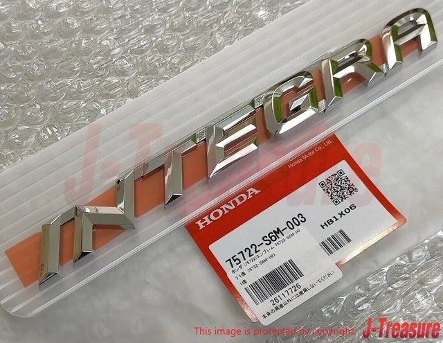 HONDA INTEGRA TYPE-R DC5 Genuine Rear "INTEGRA" Emblem Badge 75722-S6M ...