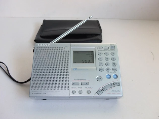 SONY ICF-SW7600GR PORTABLE FM/SW/MW/LW PLL Synthesized World Radio Receiver £59.99 - PicClick UK