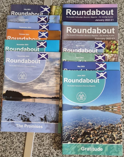 AA ROUNDABOUT & Share Magazines all dated 2023 one magazine for each ...