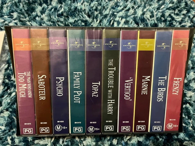 THE ALFRED HITCHCOCK collection VHS set of 10 films Brand New $300.00 ...