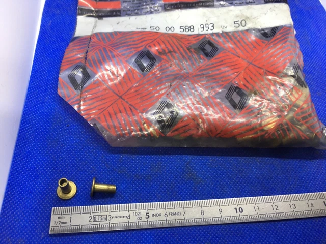 LOT DE 50 rivets mâchoires de freins d’origine Renault RVI réf ...