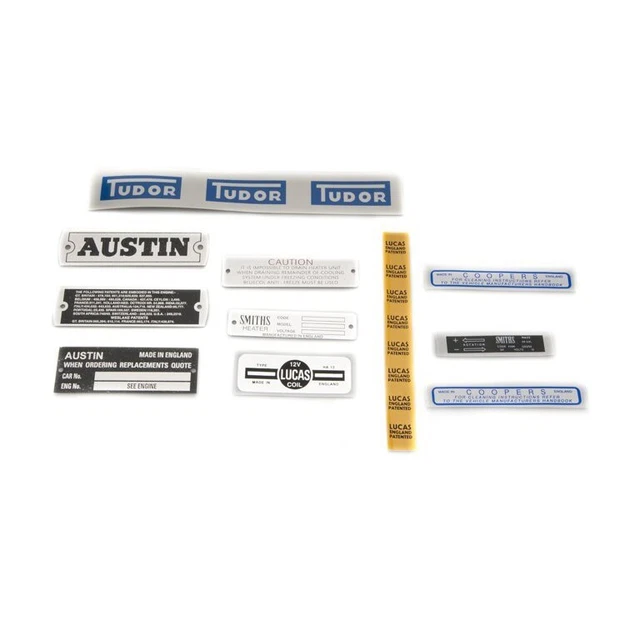 NEW AUSTIN HEALEY Sprite Mk1 Decal And Label Kit Metal And Adhesive ...