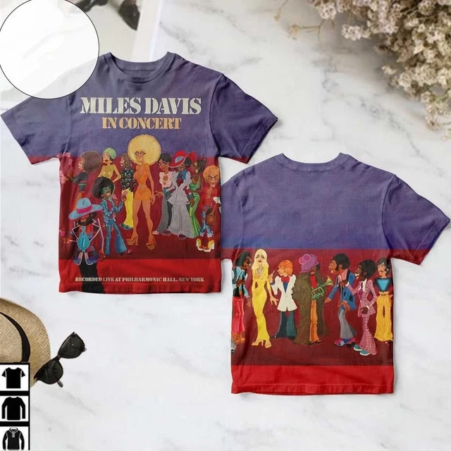 MILES DAVIS IN Concert Album Cover 3D T-shirt S to 5XL £19.92 - PicClick UK
