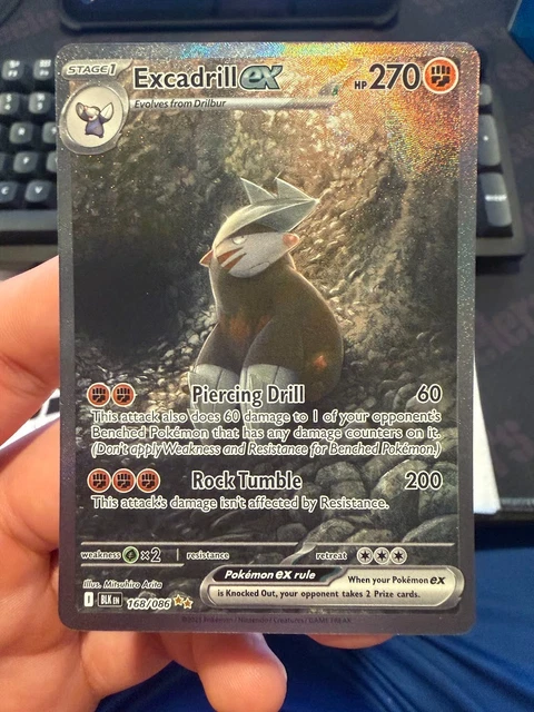 EXCADRILL EX 168/86 Pokémon TCG S&V Black Bolt Special Illustration ...