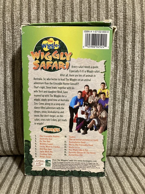 THE WIGGLES WIGGLY Safari VHS Tape With Steve Irwin Crocodile Hunter ...