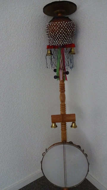 TEUFELSGEIGE / BUMBASS / Schellenbaum, deutsche Handarbeit mit Calabaza ...