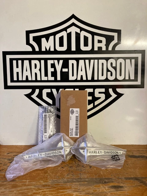 HARLEY-DAVIDSON -FUEL TANK Name Plate Set '61 - '62 Nos P/N 61776-61T ...