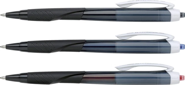 MITSUBISHI UNI JETSTREAM 1.0mm Black-ink Ballpoint Pen SXN-150-10.24 PC ...