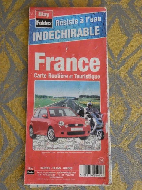 CARTE BLAY FOLDEX france carte routiere et touristique (sans date) EUR ...