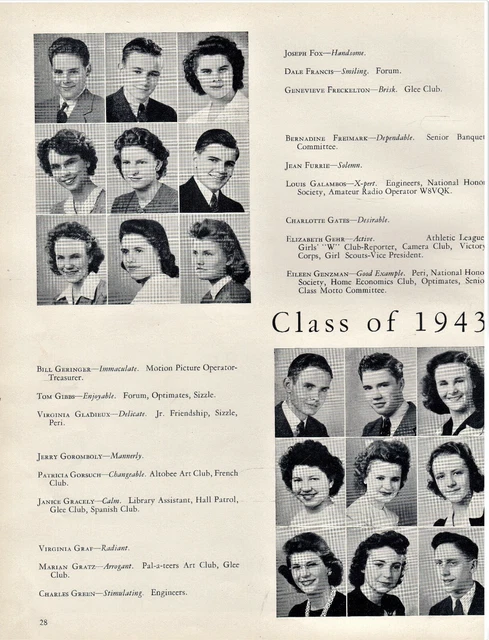 1943 « VIOLET & Or » - Morrison R. Waite High School Yearbook - Toledo ...