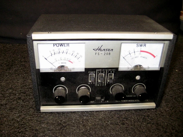 COMPTEUR DE MODULATION de puissance Hansen FS-20B SWR EUR 123,34 ...