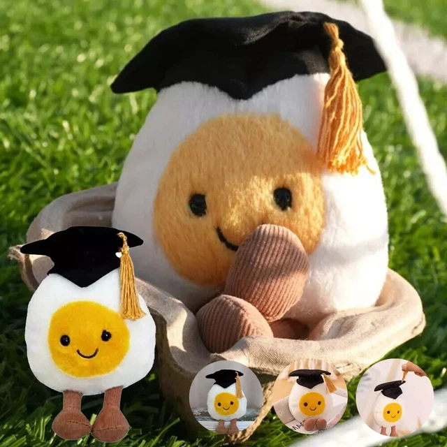 GRADUATION JELLYCAT EGG Boiled Amuseable Plush Soft Toy of Toy Gifts ...