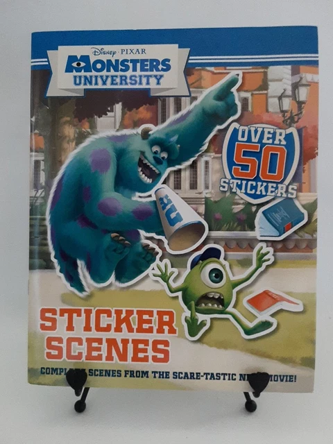 DISNEY PIXAR MONSTERS UNIVERSITY Sticker Scene BOOK VGC PARRAGON 2013 ...