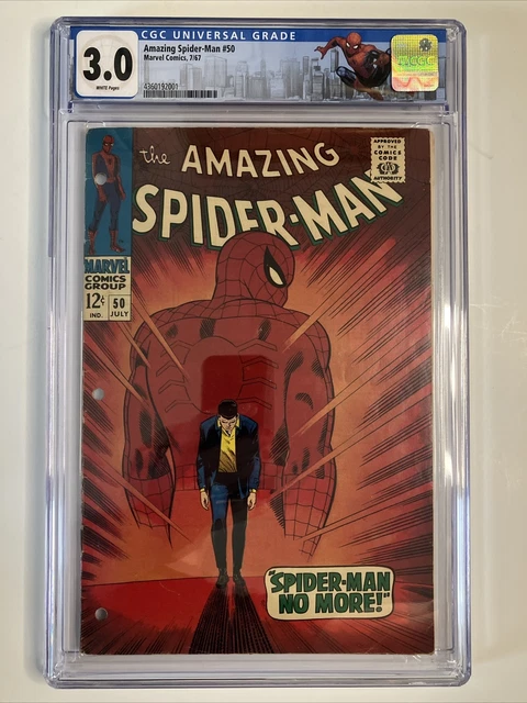 AMAZING SPIDER-MAN #50 CGC 3.0 etichetta personalizzata 1967 prima ...