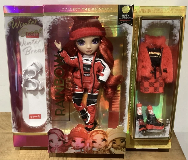 RAINBOW HIGH DOLL - Ruby Anderson Winter Break - NRFB £63.08 - PicClick UK