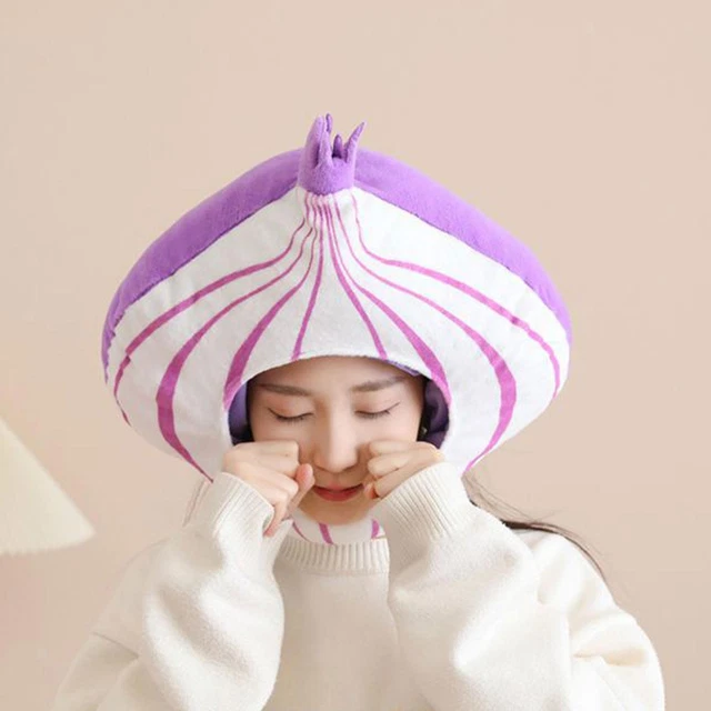 ONION COSPLAY HEADGEAR Hat Decor Soft Dressing up Prop for Stage Party ...