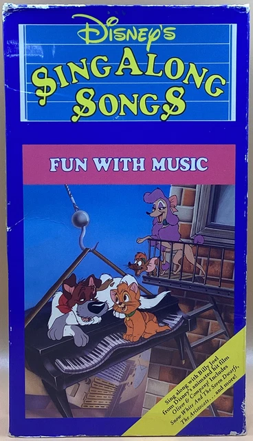DISNEY'S SING ALONG Songs - Fun With Music VHS **Buy 2 Get 1 Free** EUR 5,66 - PicClick FR