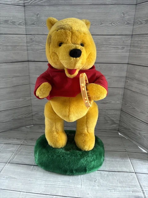 DISNEY WINNIE THE Pooh Singing and Dancing With Tambourine Thinkway ...