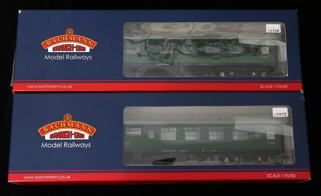 BACHMANN 00 PAIR Br Mk1 Coaches Buffet 39-262A Corridor 39-028D Sr ...