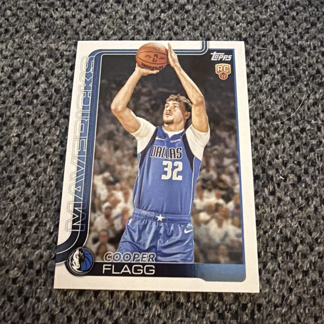 COOPER FLAGG 2025-2026 Topps Flagship Rookie RC #201 Dallas Mavericks ...