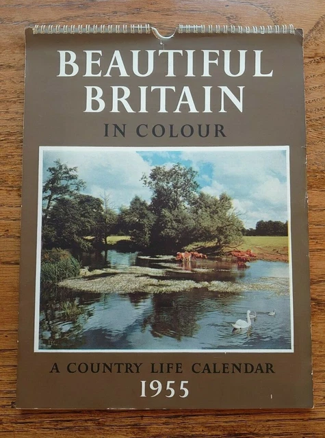 1955 &BEAUTIFUL BRITAIN& Country Life Calendar £21.52 - PicClick UK