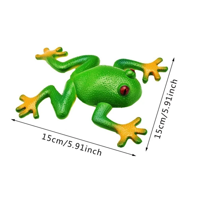 TRICKY TOY SOFT Rubber Frog Model Simulation Fake Frog Decompress Frog ...