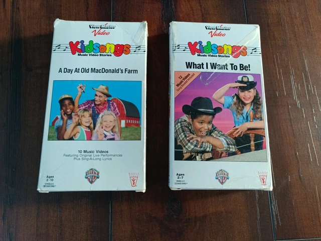 KIDSONGS OLD MACDONALD'S Farm What Want Be VHS View Master Video w ...