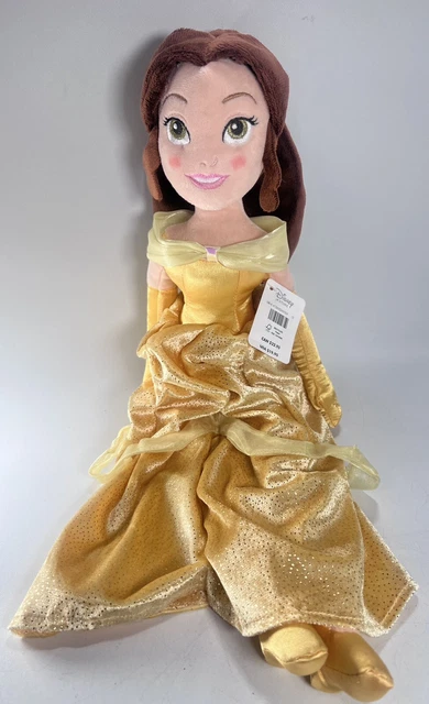 DISNEY STORE BELLE Beauty And The Beast 20” Plush Toy Princess Soft ...