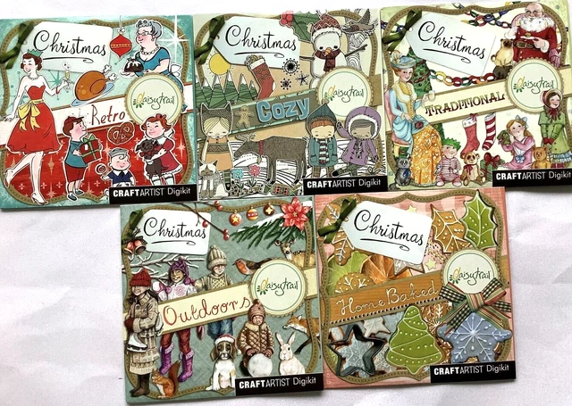 CRAFT ARTIST DIGIKIT - 5 CD ROMS CHRISTMAS DAISYTRAIL - serif ...