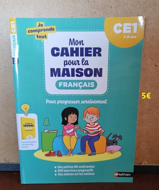 FRANÇAIS CE1 - Mon Cahier Pour La Maison, Avec Un Cahier Détachable EUR ...