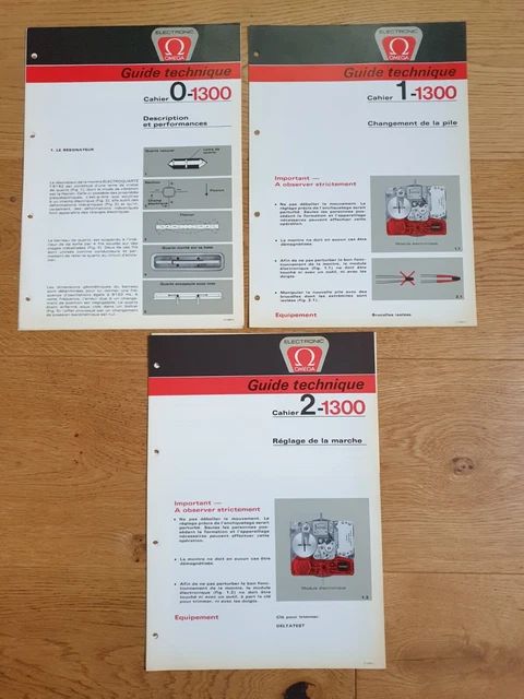 OMEGA TECHNICAL GUIDE for Calibre 1300 - For Watchmakers - IN ITALIAN £ ...