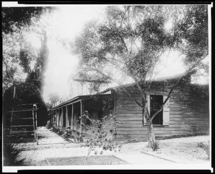 GAUJOME RANCH HOUSE Home Of Mr. And Mrs. Cave Johnson Couts 1870- - Old Photo EUR 6,73 - PicClick FR