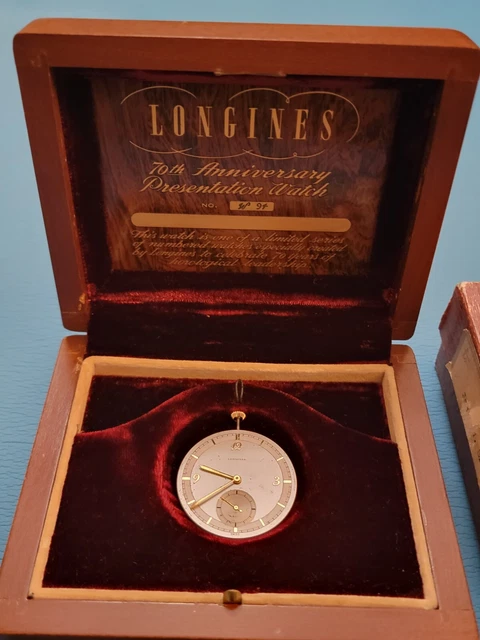 RARE LONGINES 17 Jewel Pocket Watch Movement w/ Original Boxes & Papers EUR 73,60 - PicClick FR