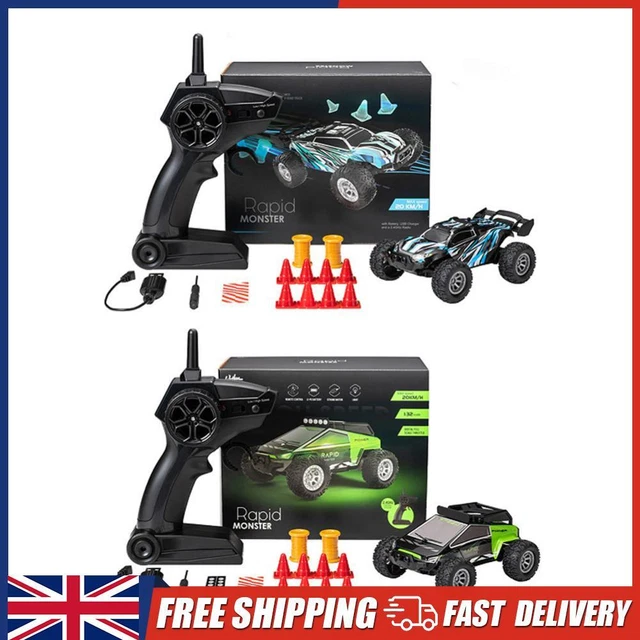 1/32 RC OFF-ROAD Truck Max Speed 20km/h Built in Dual LED Light Boy Toy ...