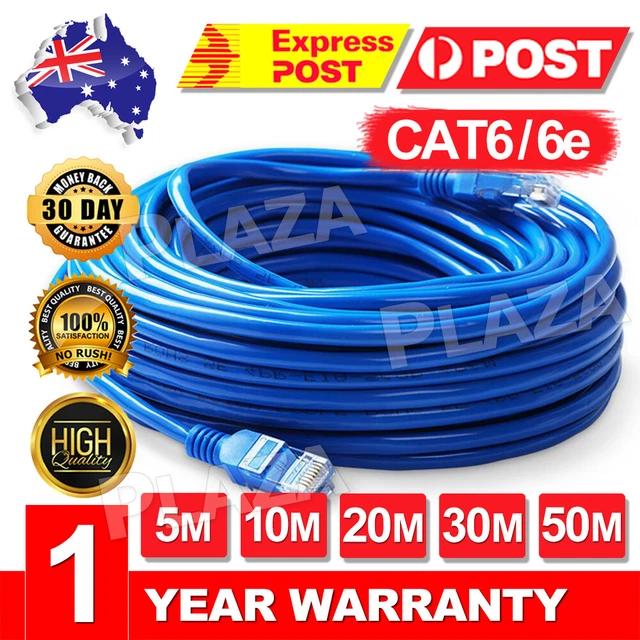 WHOLESALE CAT6 RJ45 Ethernet Network Cable 0.5m 1m 2m 3m 5m 10m 20m 30m 50m AU $6.85 - PicClick AU