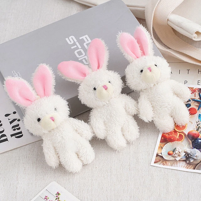 CUTE BUNNY DOLL Plush Toy Siamese Rabbit Stuffed Bunny Figure Bag ...