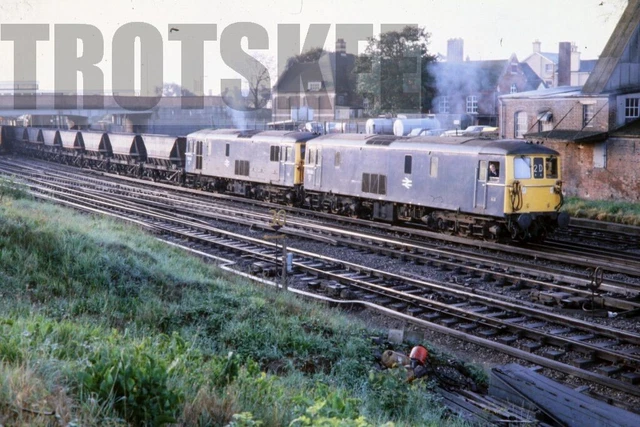 35MM SLIDE BR British Railway Diesel Loco Class 73 73141 Ashford 1981 ...