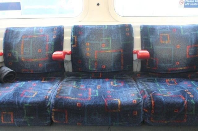 LONDON UNDERGROUND PICCADILLY Line Moquette Fabric Train Seat Fabric ...
