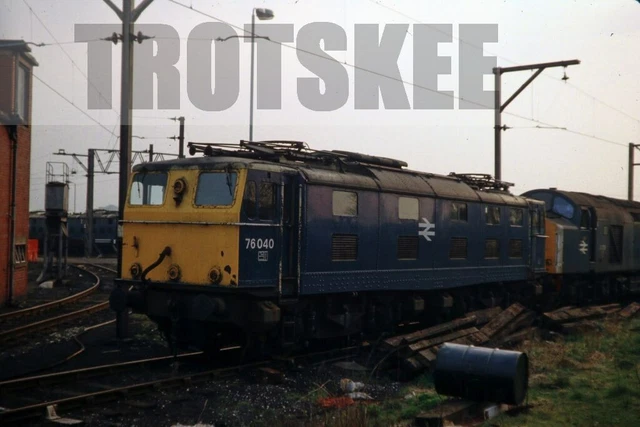 35MM SLIDE BR British Railways Electric Loco Class 76 76040 Reddish ...