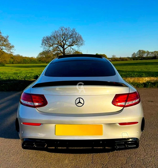 MERCEDES C CLASS C205 Coupe AMG Line Gloss Black C63 Style Rear ...