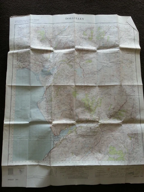DOLGELLEY VINTAGE MAP North West Wales Dated 1953 Ordnance Survey 116 ...