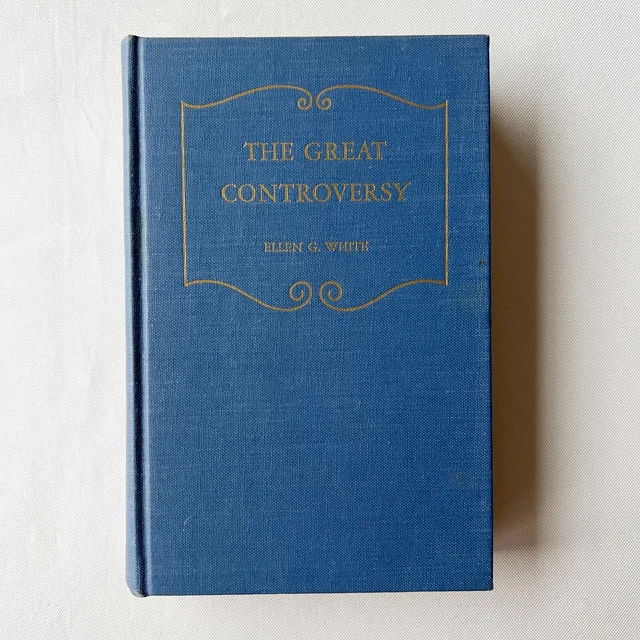 THE GREAT CONTROVERSY 1950 Ellen G. White Pacific Press Publishing Blue ...