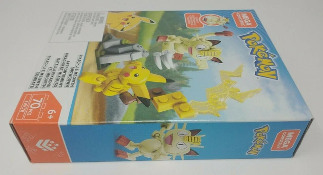 NEW MEGA CONSTRUX Pokemon Pikachu & Meowth Showdown 70 Pc FVK78 Block ...