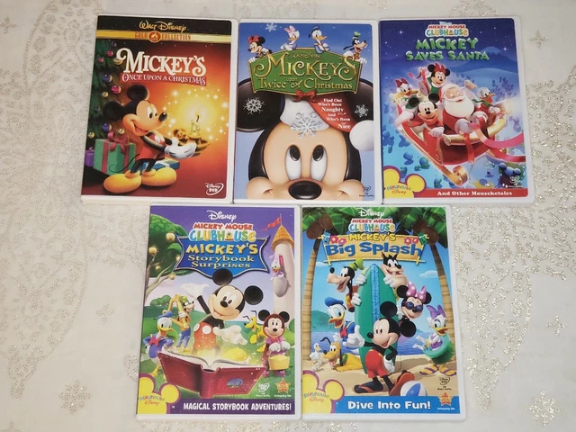 DISNEY MICKEY MOUSE DVD's Lot of 5 Clubhouse, Christmas, Saves Santa £ ...