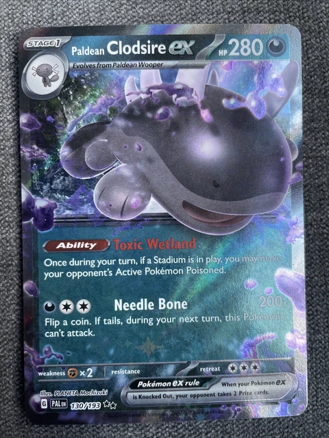 POKÉMON TCG PALDEAN Clodsire ex Scarlet & Violet - Paldea Evolved 130/ ...