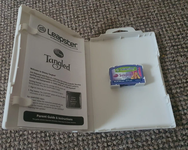 LEAP FROG LEAPSTER Disney Tangled Learning Game Reading 4/7yrs and ...