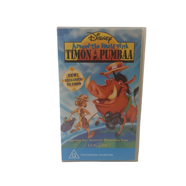 AROUND THE WORLD with Timon and Pumbaa VHS Disney Kids Children Family ...
